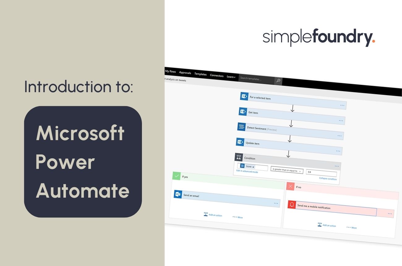 Course: Introduction to Power Automate - Simple Foundry - Automation & Digitisation Courses ...